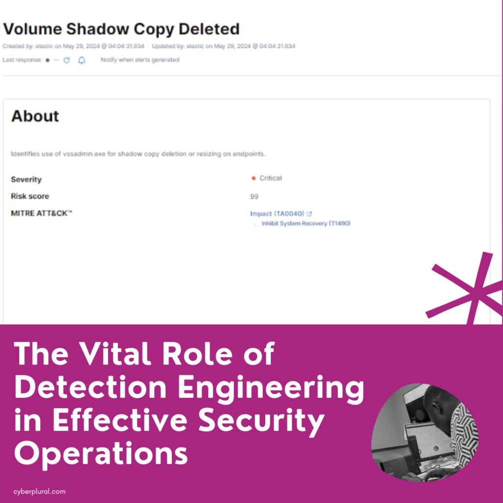 The Vital Role Of Detection Engineering In Effective Security Operations Cyberplural Blog